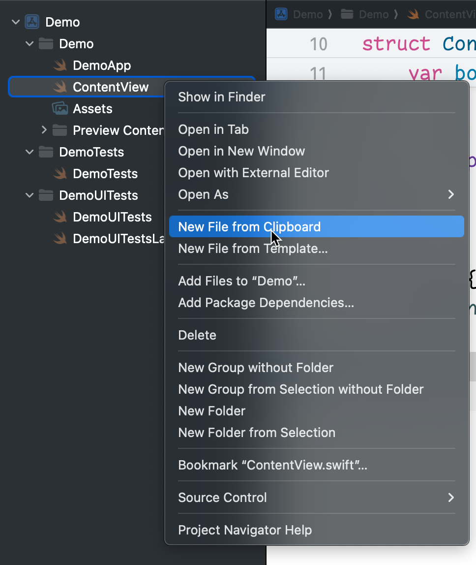 Xcode 快速將程式搬到新檔的方法 — Xcode 16 新功能 | by 彼得潘的 iOS App Neverland | 彼得潘的 Swift iOS App 開發問題解答集 | Medium
