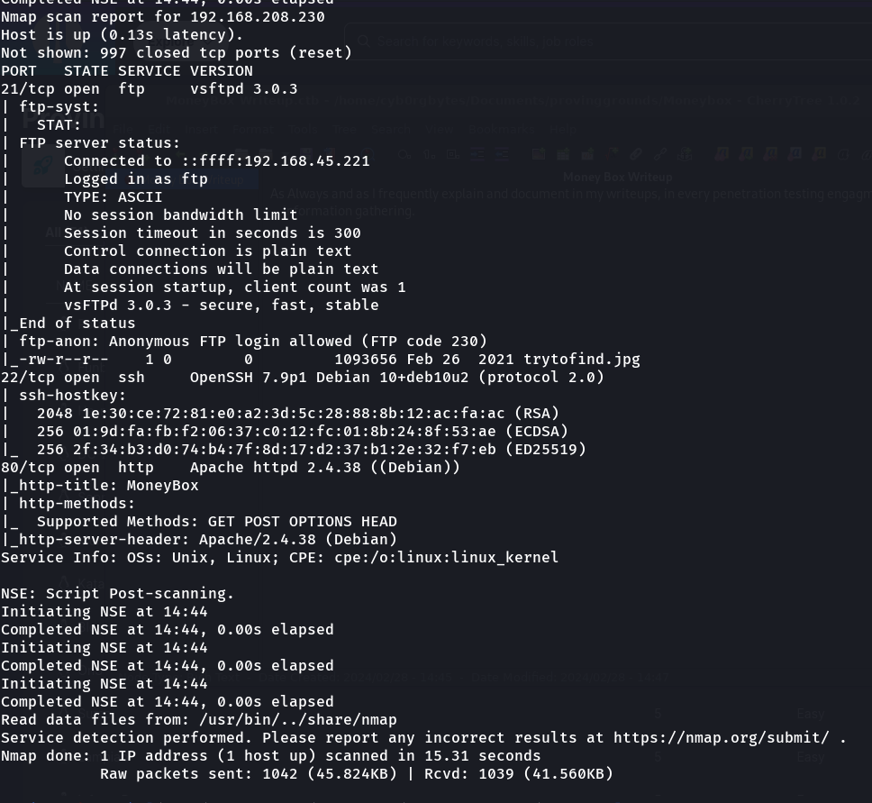 Offensive Security’s Provings Ground Money Box Lab walk-through | by ...