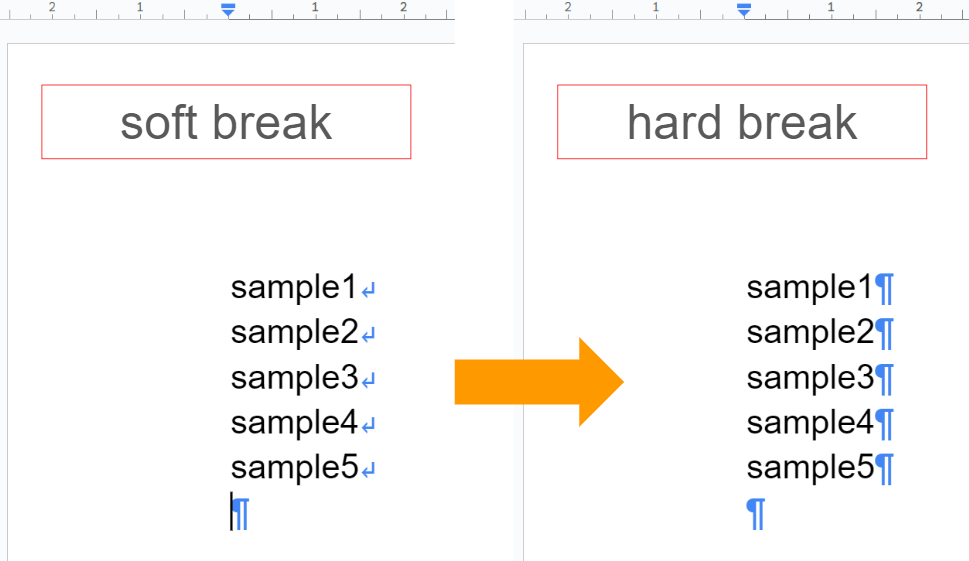 Convert Soft Breaks to Hard Breaks on Google Documents using Google ...