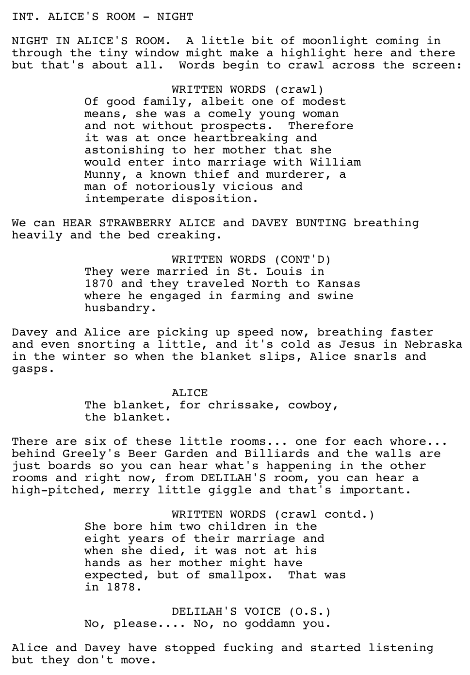 Page One: ‘Unforgiven’ (1992). Written by David Webb Peoples | by Scott ...