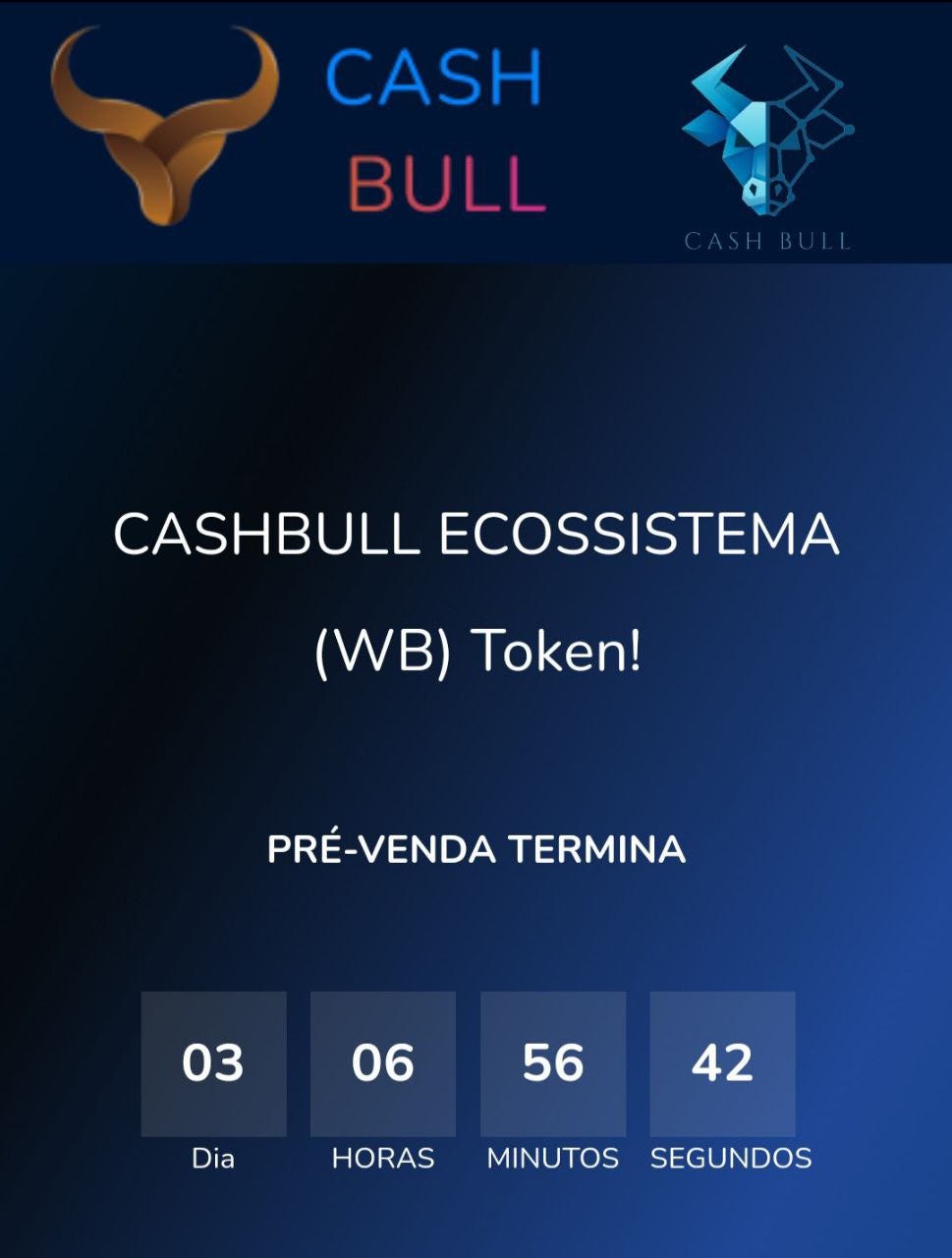 📌 CASH BULL EXCHANGE 📌 4️⃣ DIAS PARA O FIM DA NOSSA PRIVATE-SALE 🟢NÃO ...
