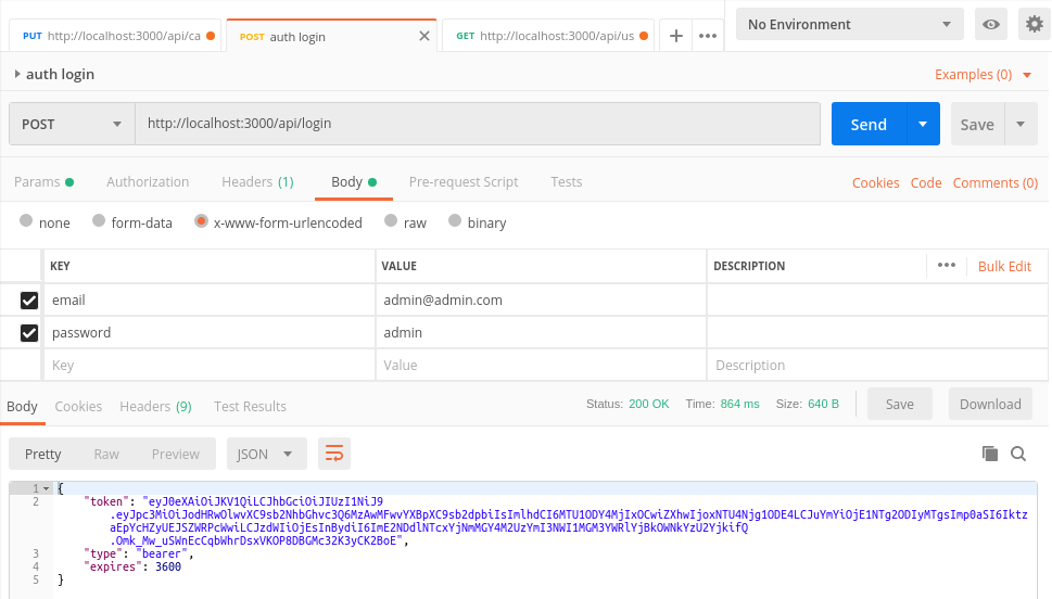 Implementing JWT on Laravel 5.8. Hello, I was trying to implement JWT ...