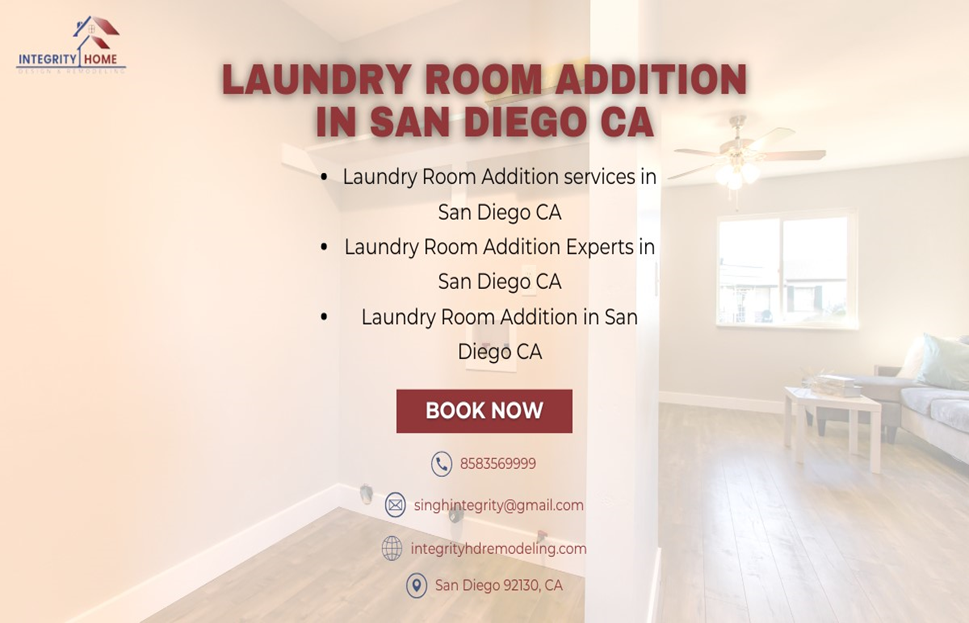 Laundry Room Addition in San Diego, CA | by Integrity Home Design ...