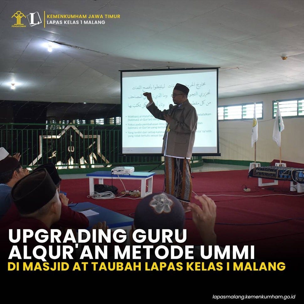 Upgrading Guru Al-Qur’an Metode Ummi di Masjid At Taubah Lapas Kelas I Malang | by Lapas Kelas I ...