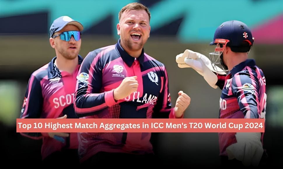 Top 10 Highest Match Aggregates in ICC Men’s T20 World Cup 2024 | by ...