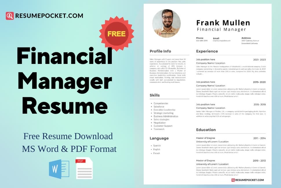 Financial Manager Resume Examples - Resumepocket - Medium