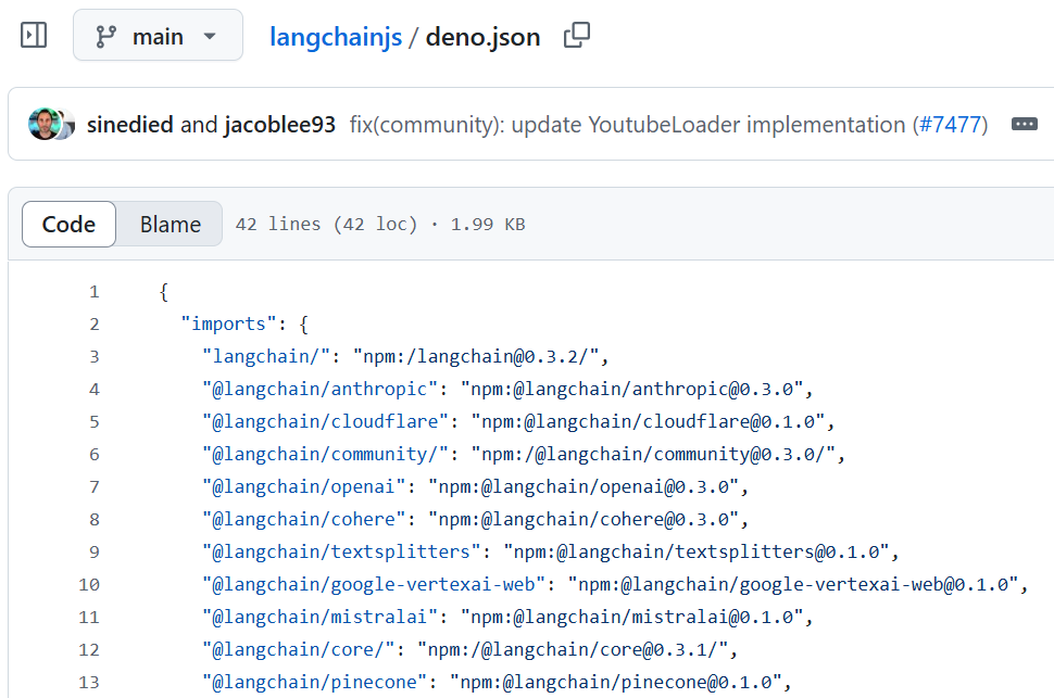deno.json file in langchainjs source code. | by Ramu Narasinga | Jun, 2025 | Medium