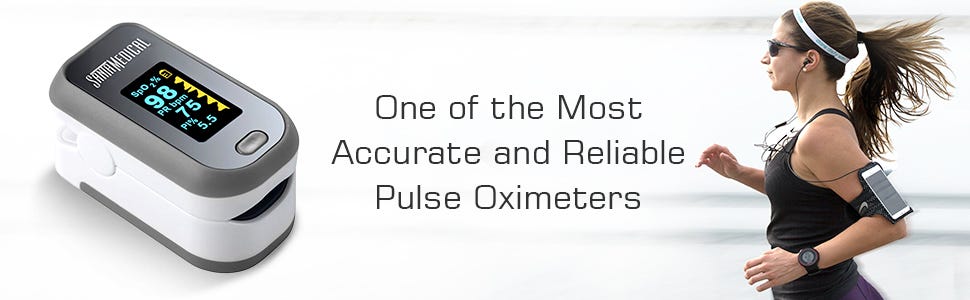 Blood Oxygen Saturation Monitor with Pulse Rate - Santa Medical - Medium