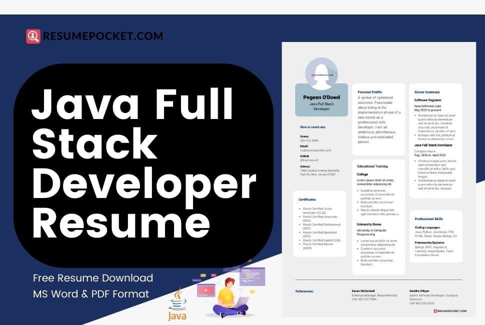 Java Full Stack Developer Resume Examples - Resumepocket - Medium