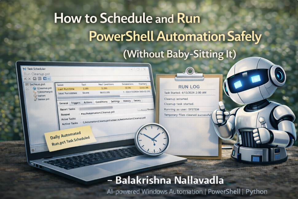 How to Schedule and Run PowerShell Automation Safely (Without Baby ...