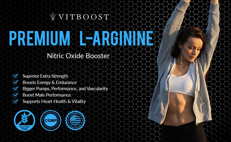 Extra Strength L-Arginine 1500mg — Nitric Oxide - Santa Medical - Medium