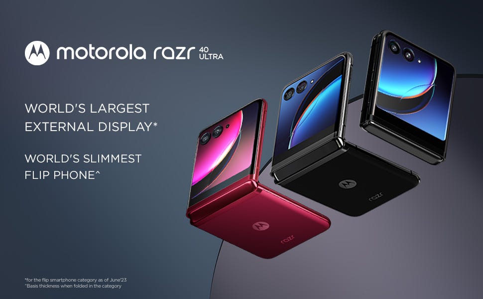 Motorola razr 40 Ultra (Viva Magenta, 8GB RAM, 256GB Storage) | 3.6 ...