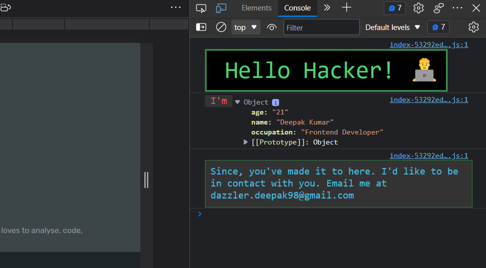 Level Up Your Frontend Developer Portfolio using these Console APIs ...