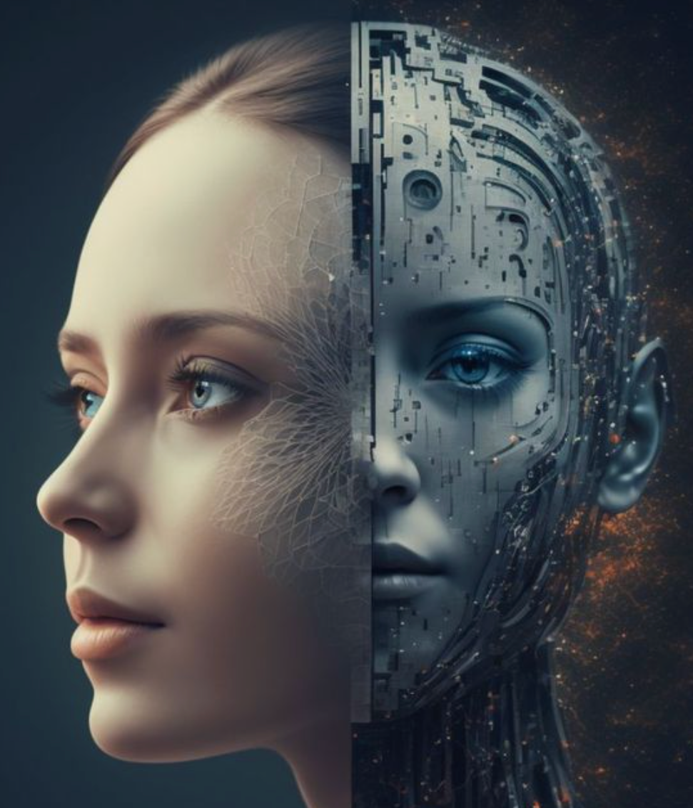 Half Human Half Robot Girl