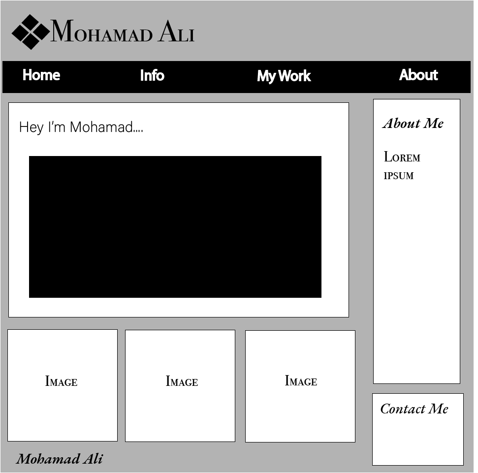 Homework #4 3 Different Homepage Designs | by Mohamad Ali | Medium