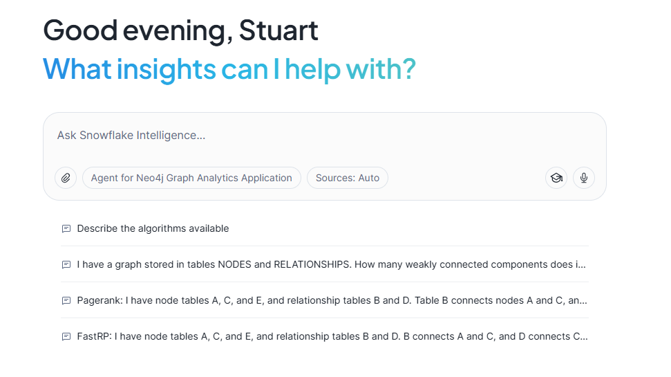Announcing the Public Preview of Graph Agents for Snowflake ...