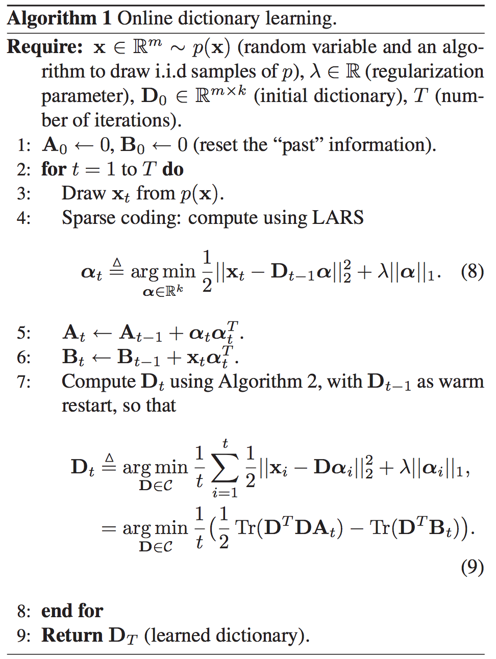 Paper Summary Online Dictionary Learning For Sparse Coding By Cheng Han Lee Steven Medium