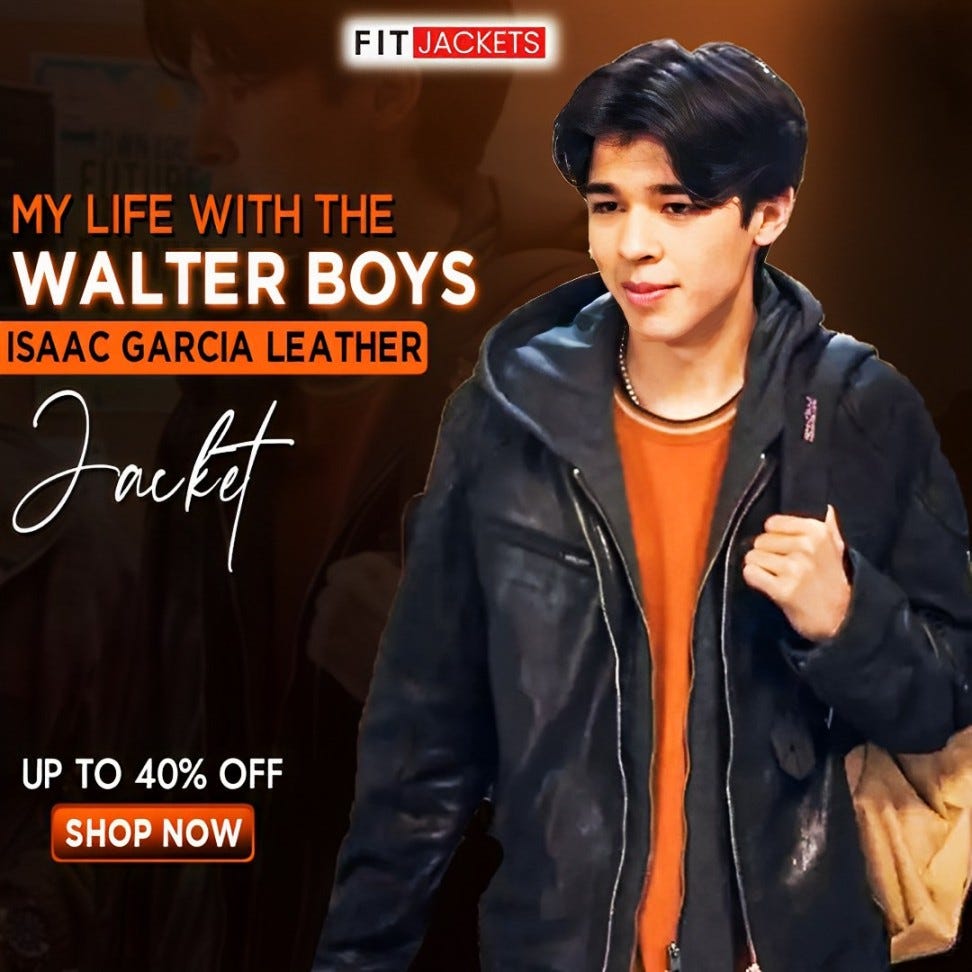 My Life With The Walter Boys Isaac Garcia Leather Jacket - Sheilastark ...