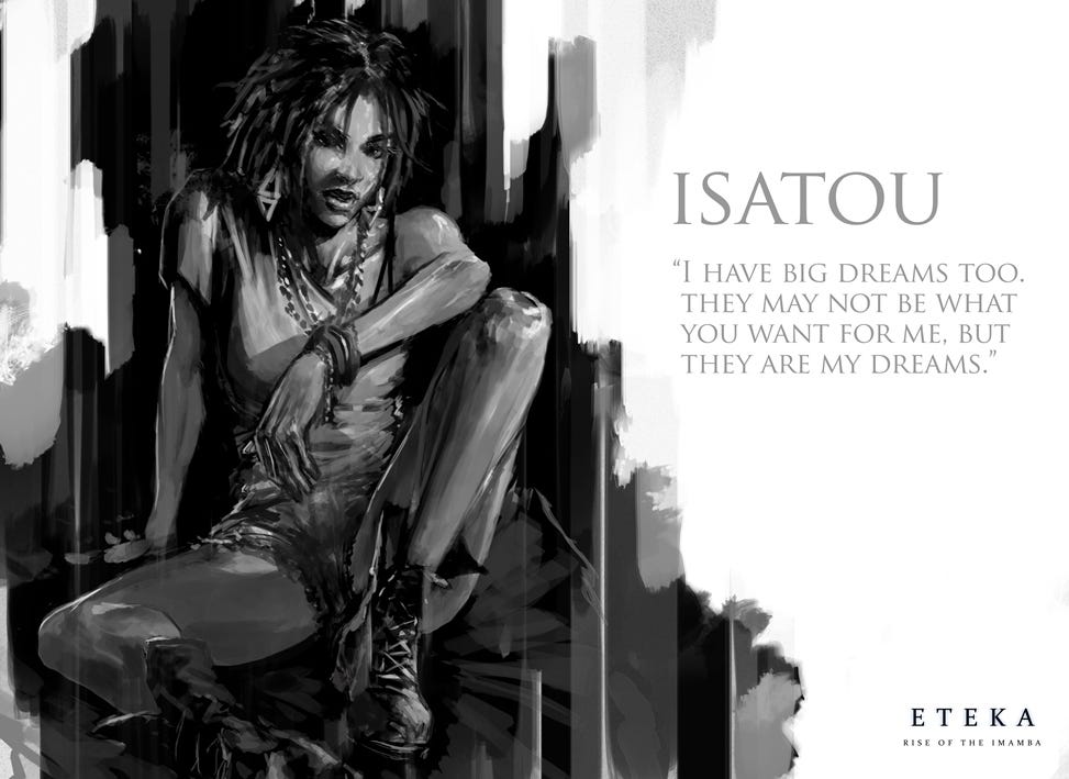 Character Profile: Isatou. She’s torn between what she wants, and… | by ...