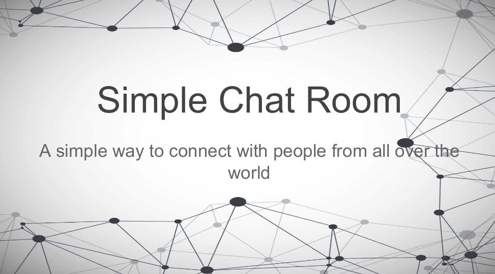Simple Chat Room. Introduction: | by Rahmouni Yasser | May, 2024 | Medium