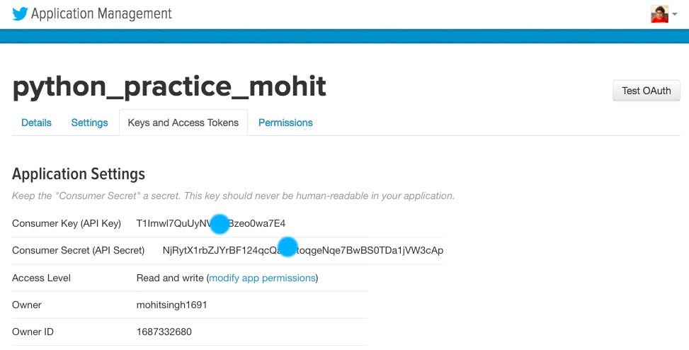 Twitter Real Time Streaming API use with Python — Tweet Mining | by Mohit Singh | Datafloq | Medium