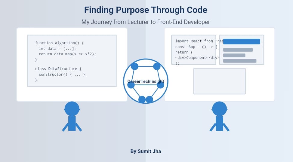 Finding Purpose Through Code: My Journey from Lecturer to Front-End Developer | by Sumit Jha ...