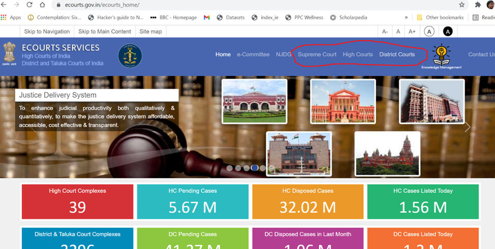 How to use the ecourts website in India | by Siva Prasad Bose | शिव ...