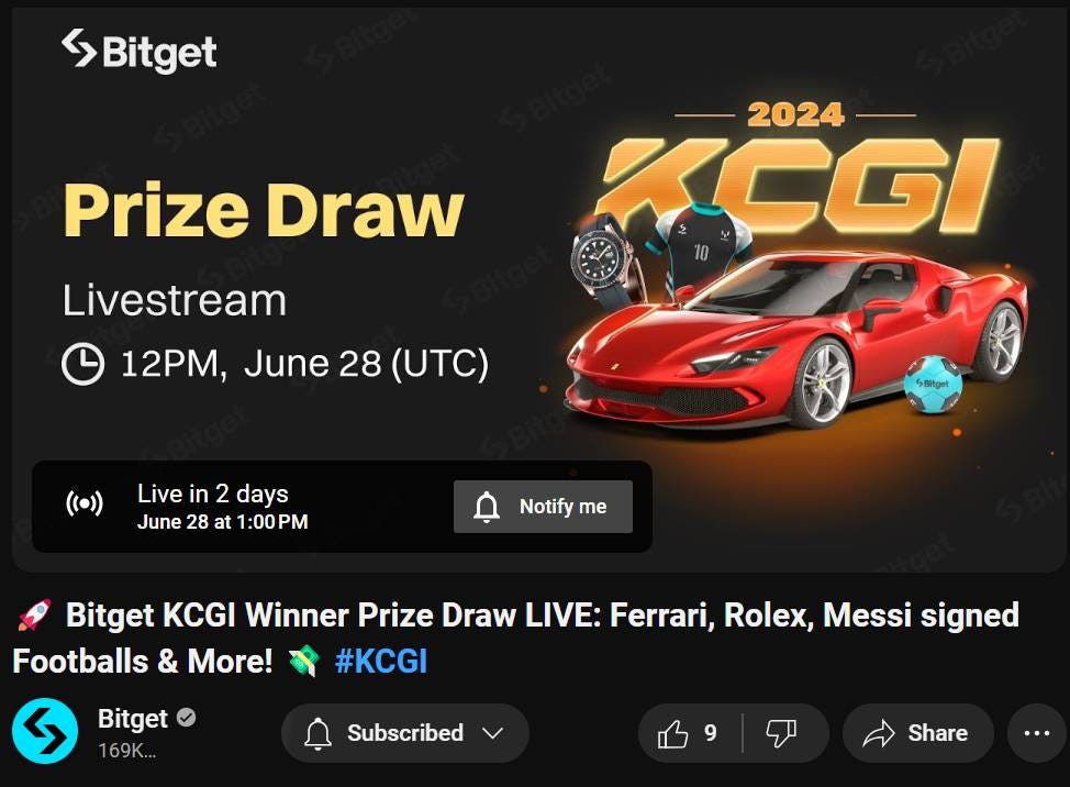 $1000 Prize Pool For 50 Winners: Join KCGI 2024 YouTube Livestream Prize-Draw! | by Cryptovybe ...