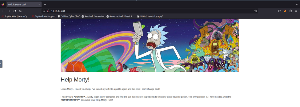 Pickle Rick CTF | TryHackMe | by Simmi Thapad | Medium