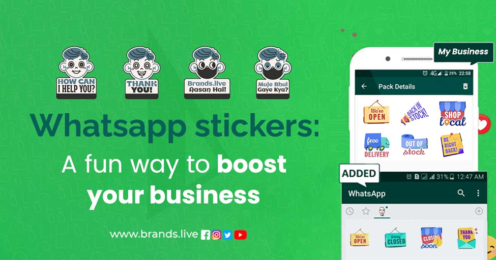 Boost Your Brand with Engaging WhatsApp Stickers | by Brands.live | Medium