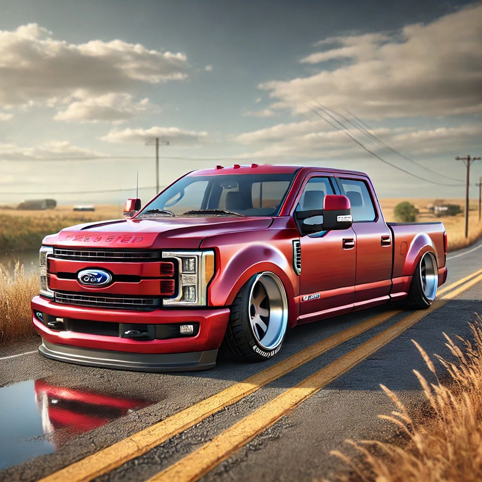 Cherry Red F250 and the Unyielding Ride | by Edger Ai Bington | Mar ...