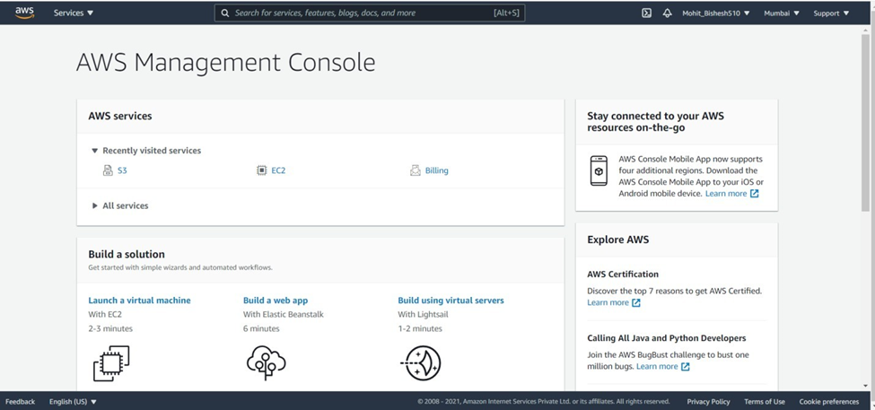 Introduction To Aws S3 Bucket A Stepwise Creation Deletion And Versioning By Mohit Bishesh 4972