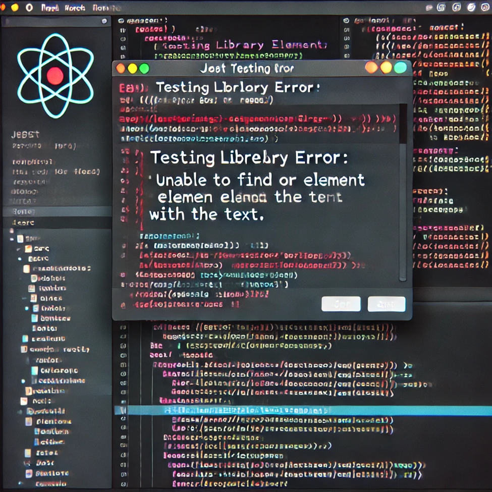 Understanding the Error: `TestingLibraryElementError: Unable to find an ... Understanding the Error: `TestingLibraryElementError: Unable to find an ...