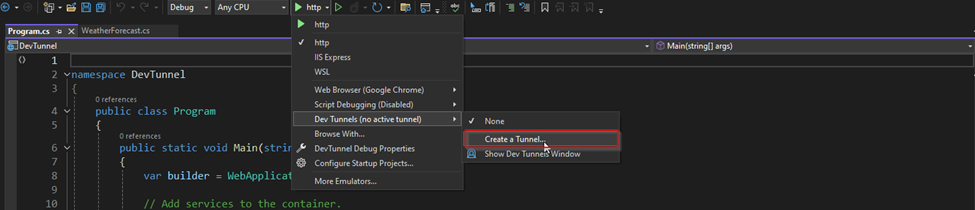 Development with Dev Tunnels in Visual Studio | CodeNx
