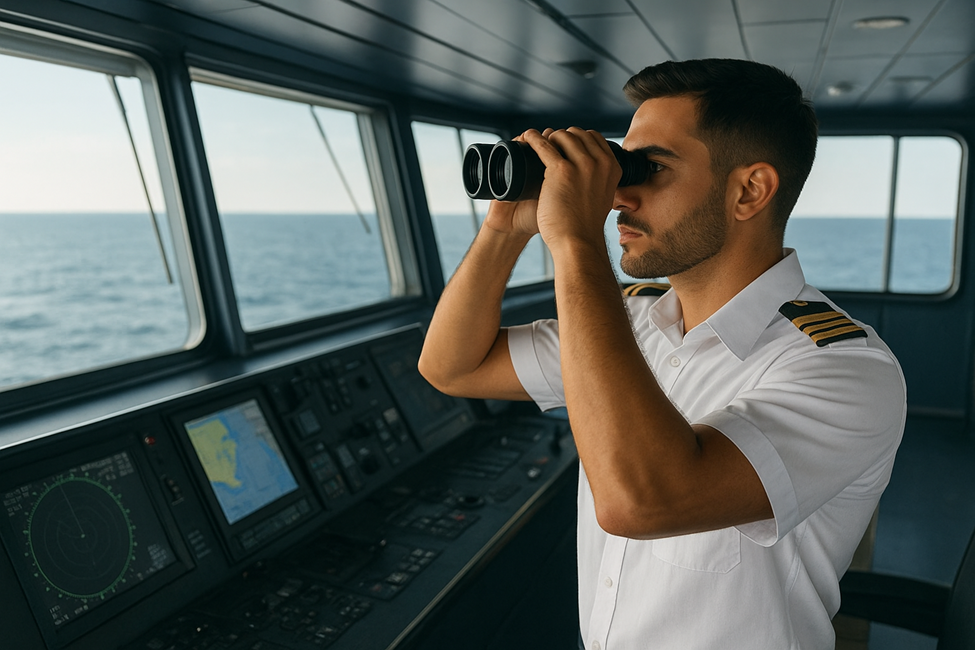 RESTORING THE BLUE — PART 1. Marco Rinaldi scans the horizon through ...