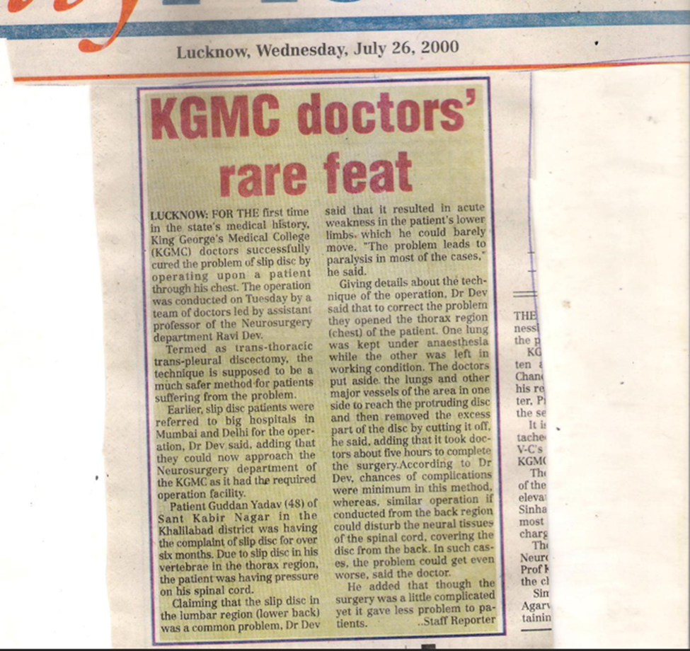 KGMC doctors’ rare feat — Dr. Ravi Dev | by Dr. Ravi Dev | Medium