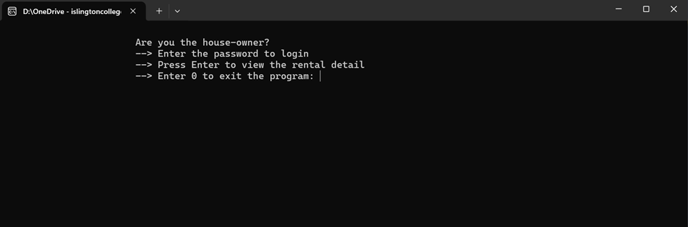 Python project: Rental management system | by Jessica Shrestha | Medium