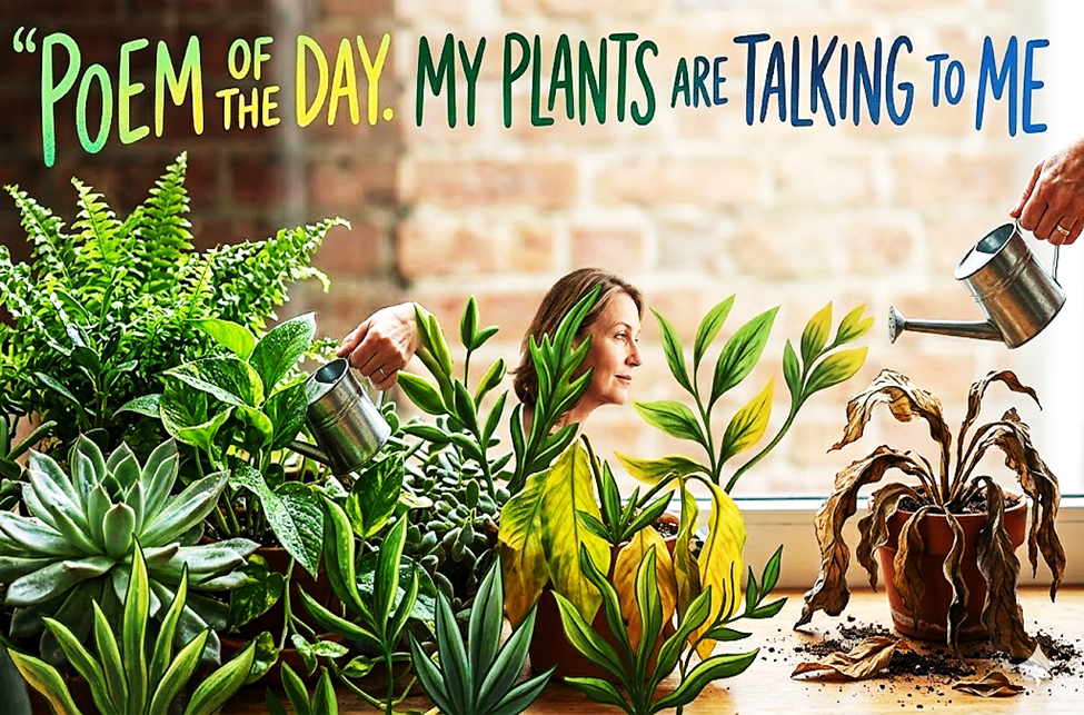 “Poem of the Day. My Plants Are Talking to Me” | by Element Love by ...