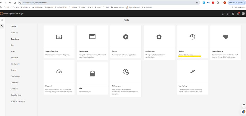 AEM : Online/hot backup of local instance | by Shankar Angadi | Oct, 2024 | Medium