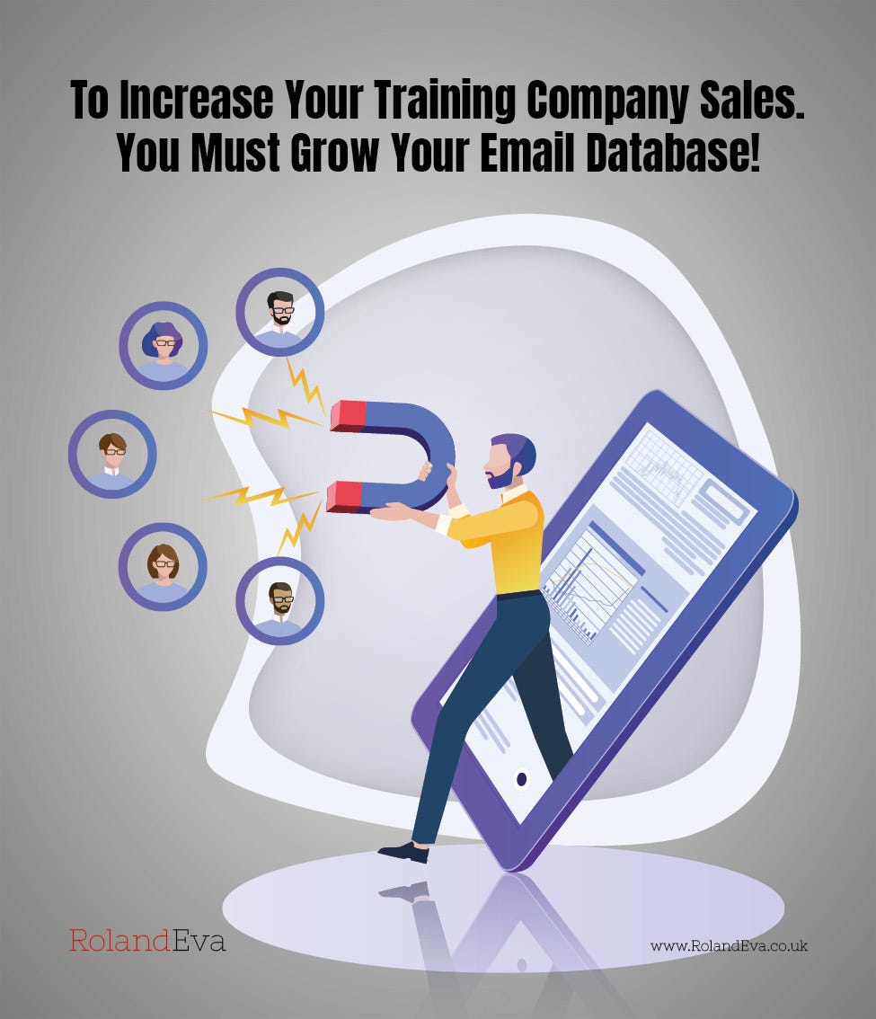 To Increase Your Training Company Sales. You Must Grow Your Email ...