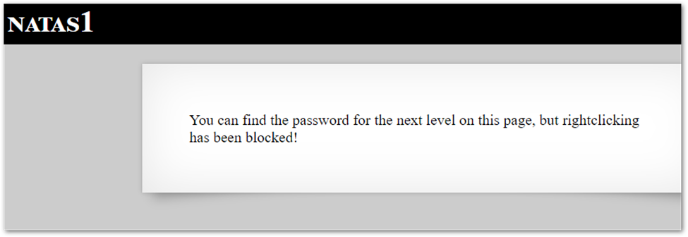 OverTheWire: Natas | Level 1 Walkthrough - Stanley Adams - Medium