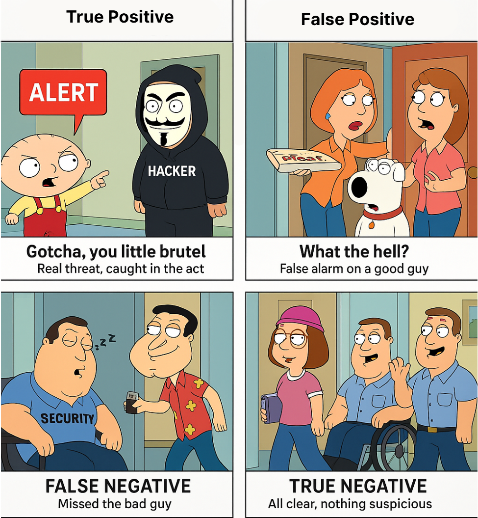 Understanding TP, FP, FN, and TN in Cybersecurity | by Vineeth Tunk ...