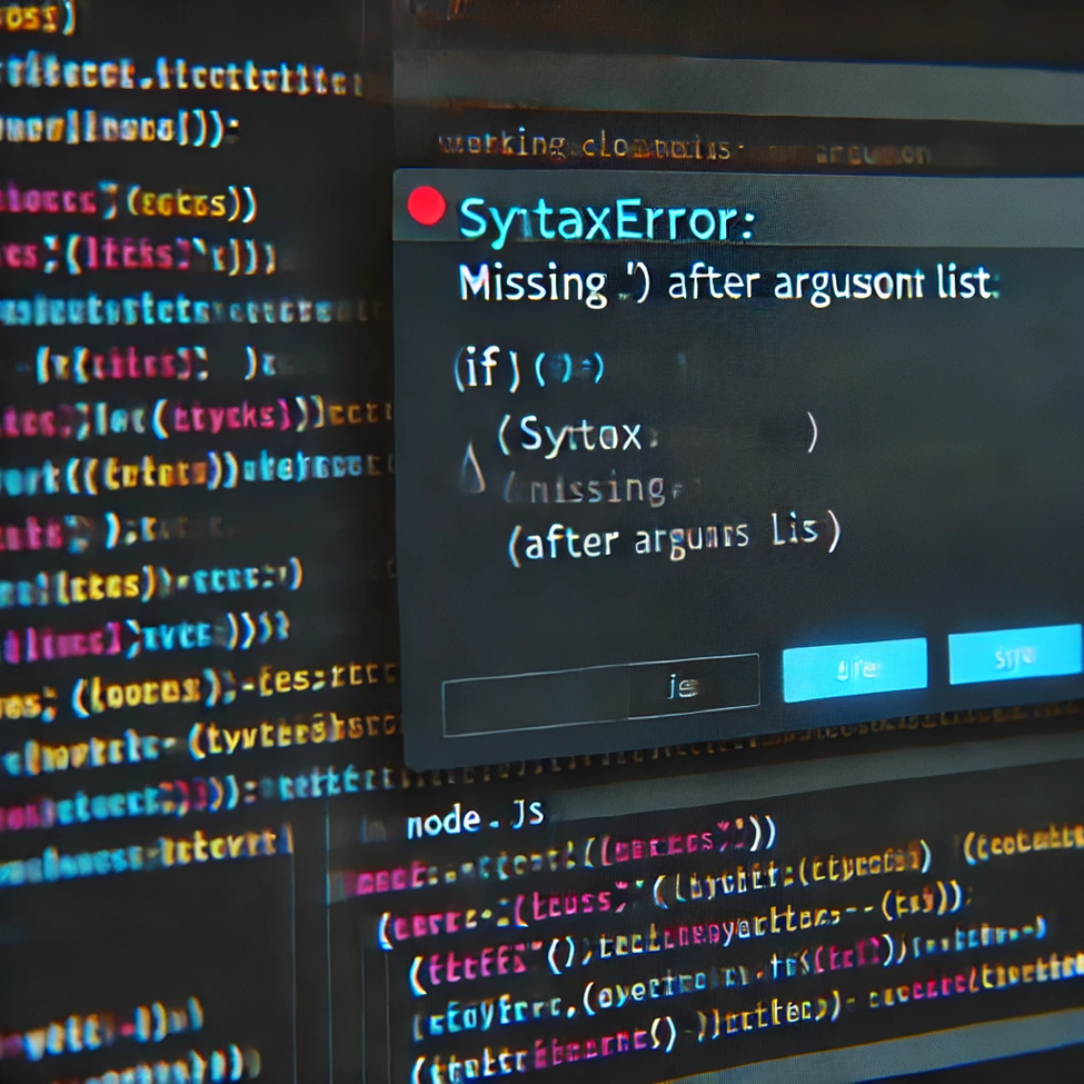 Syntax Errors. The error in the image is a **syntax… | by Ansarajpoot | Sep, 2024 | Medium