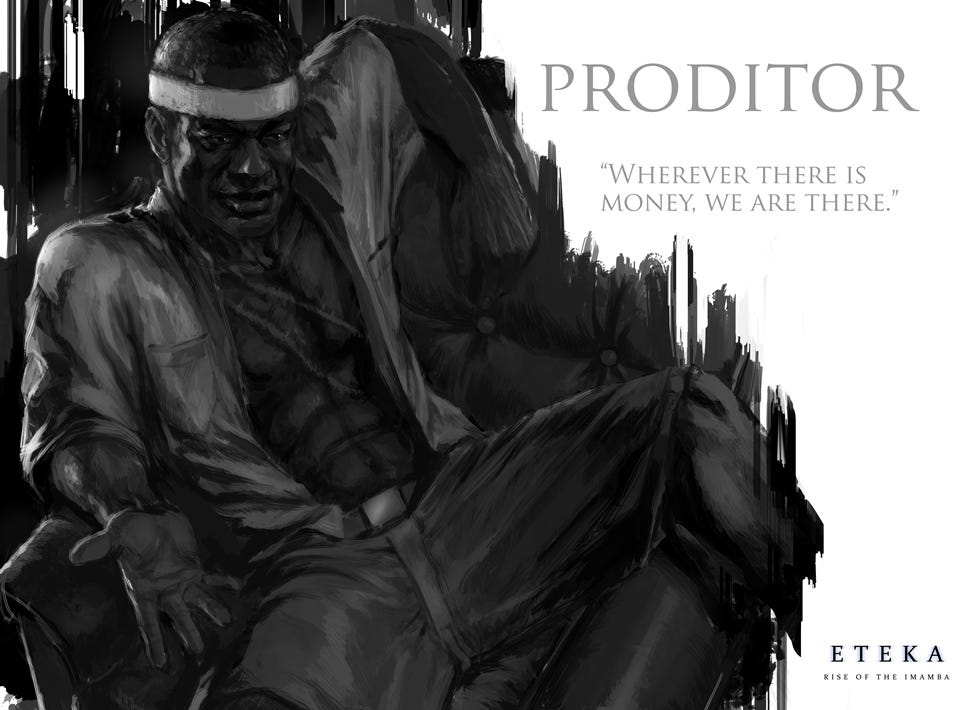 Character Profile: Proditor. A dangerous thug, he’s also a witness ...
