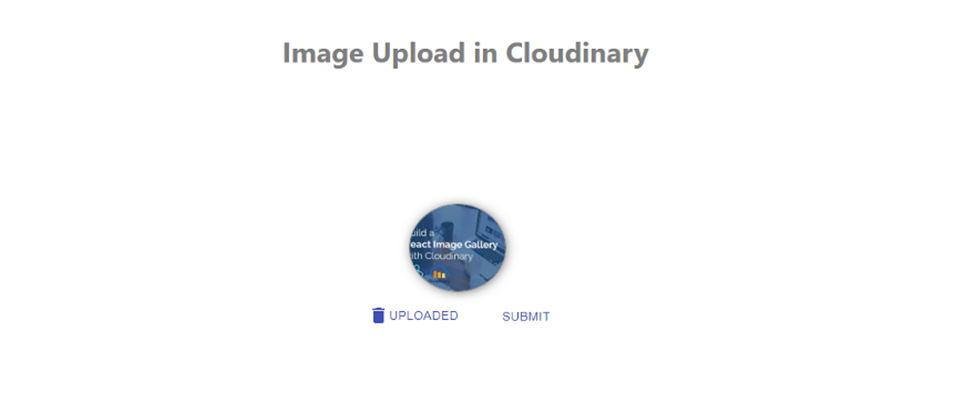 How to Upload Images to Cloudinary With React JS | by Aalam Info Solutions LLP | Medium