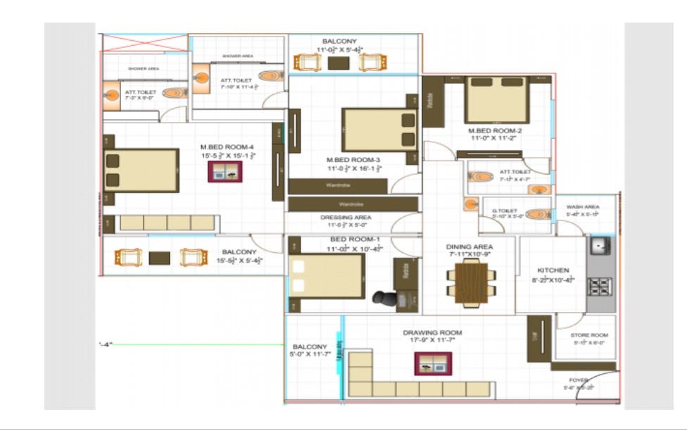 Autocad drawing of residential apartment | by Cadbull Cadbull | Medium