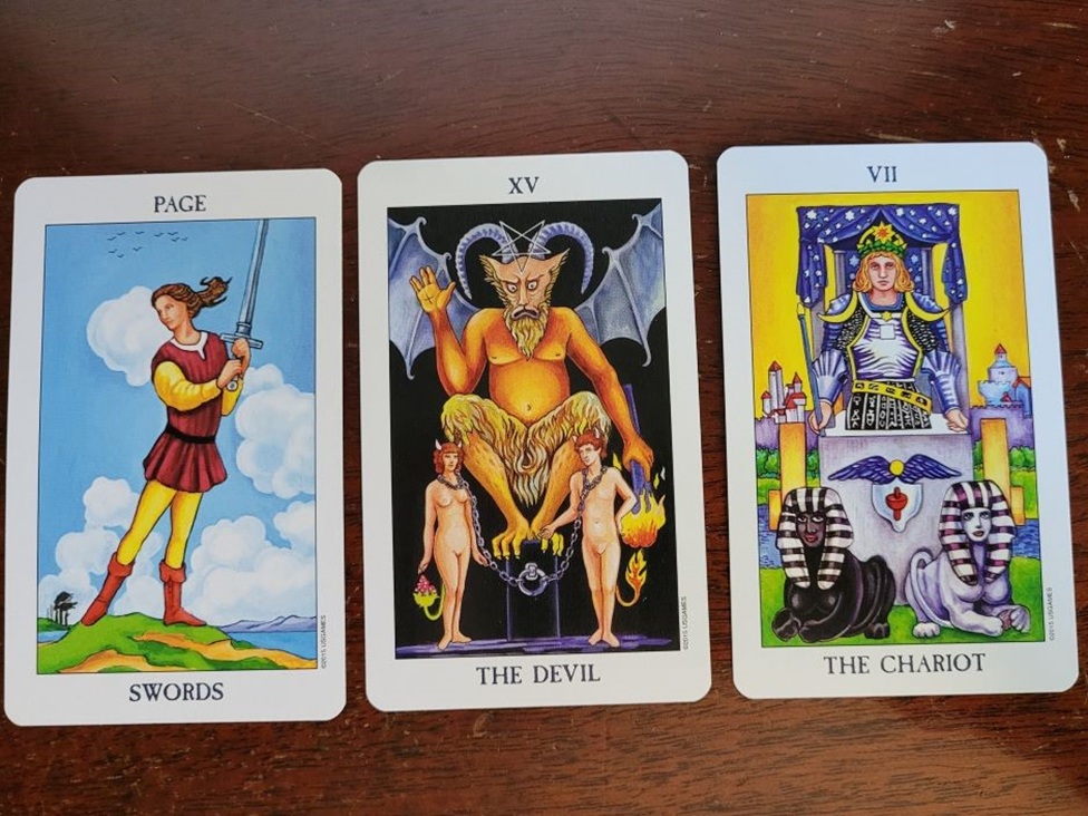 Is It Time To Move Forward?. Page, Devil, Chariot | by Denise Kendig ...
