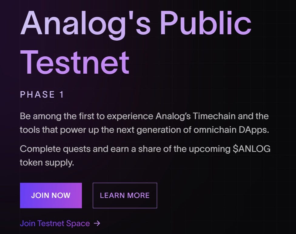 ANALOG’S PUBLIC TESTNET: Join now and earn $ANALOG - Zakxon - Medium