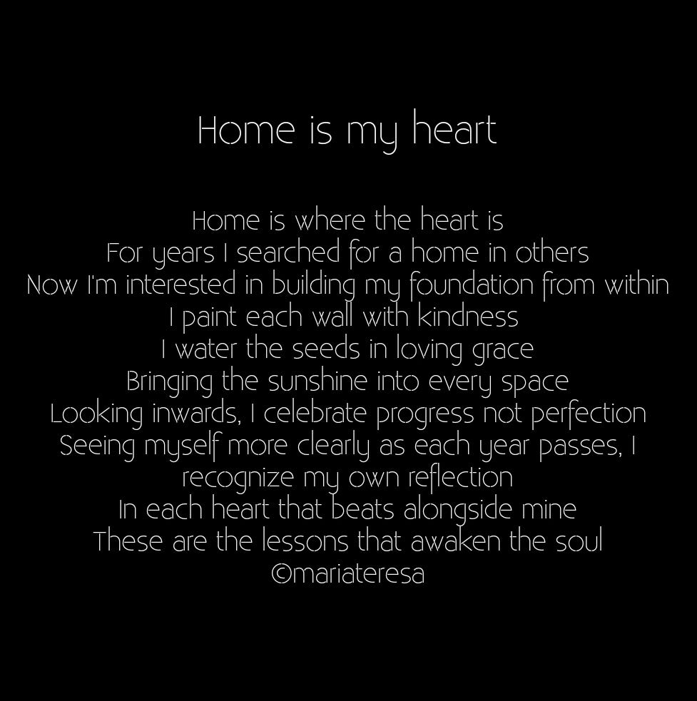 These three poems represent where I am and what I have learned in the ...